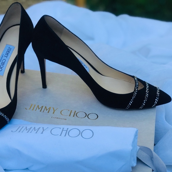 Jimmy Choo | Shoes | Jimmy Choo Black Suede Pumps | Poshmark